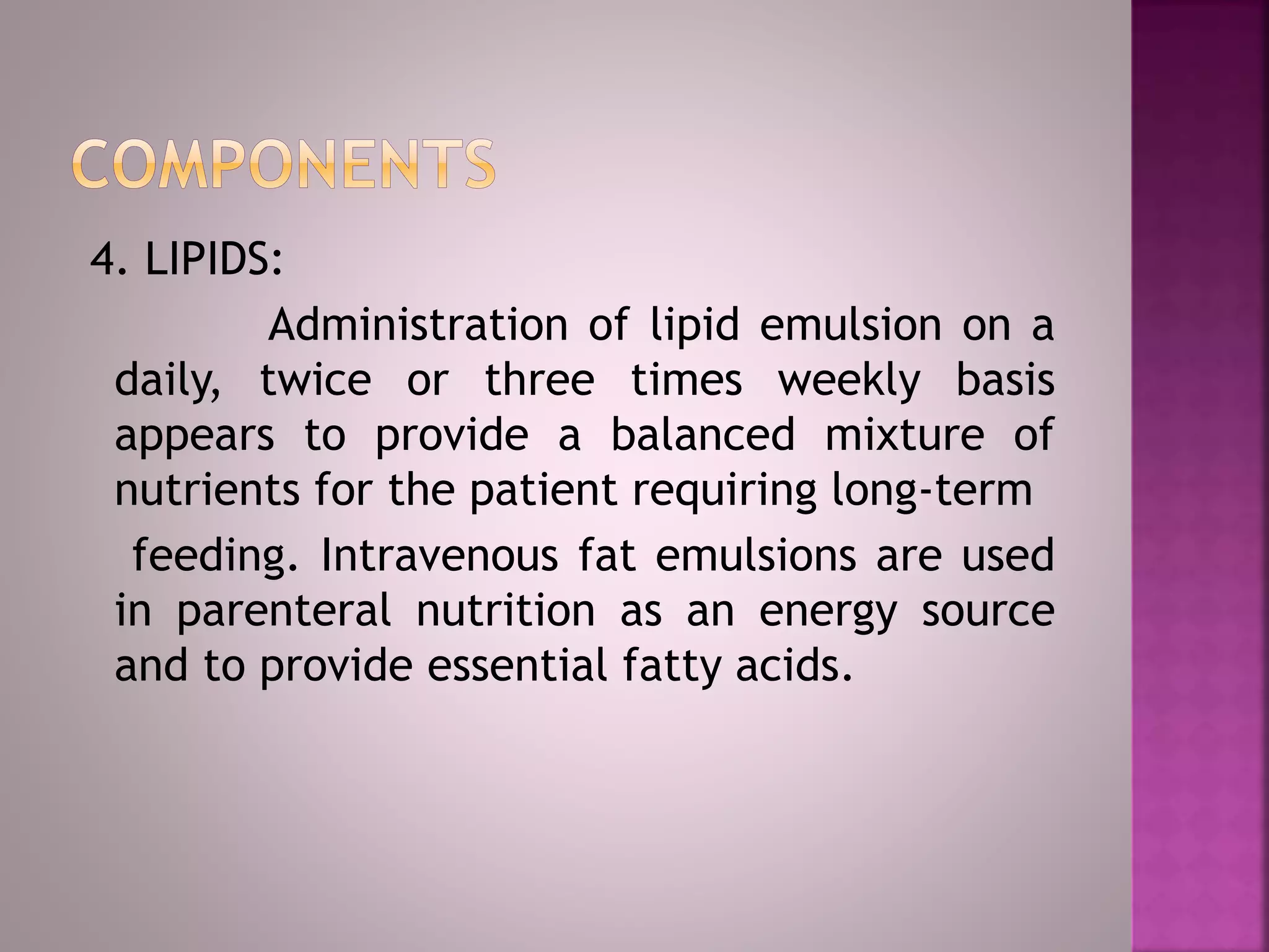 TOTAL PARENTAL NUTRITION | PPTX