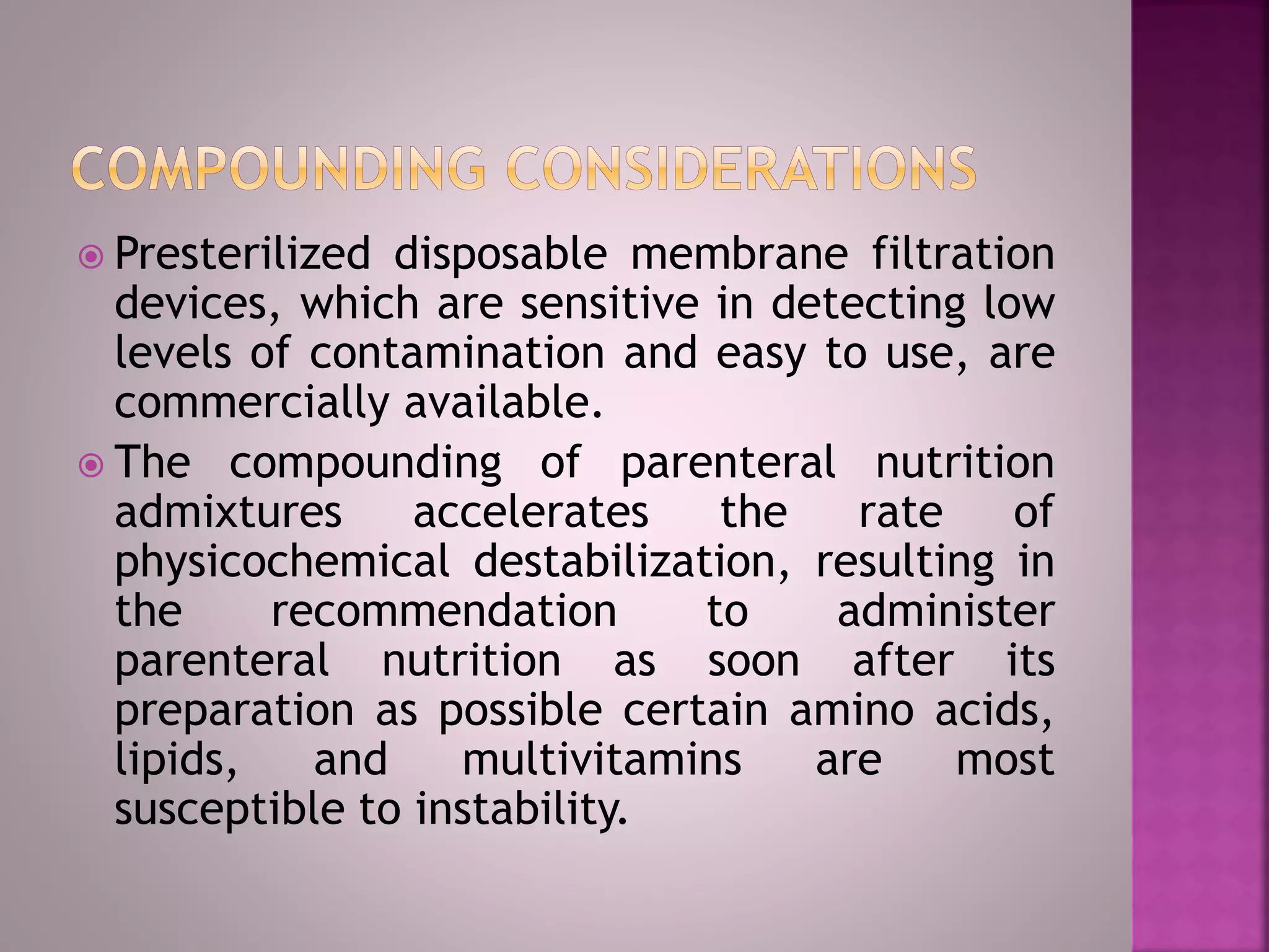 TOTAL PARENTAL NUTRITION | PPTX