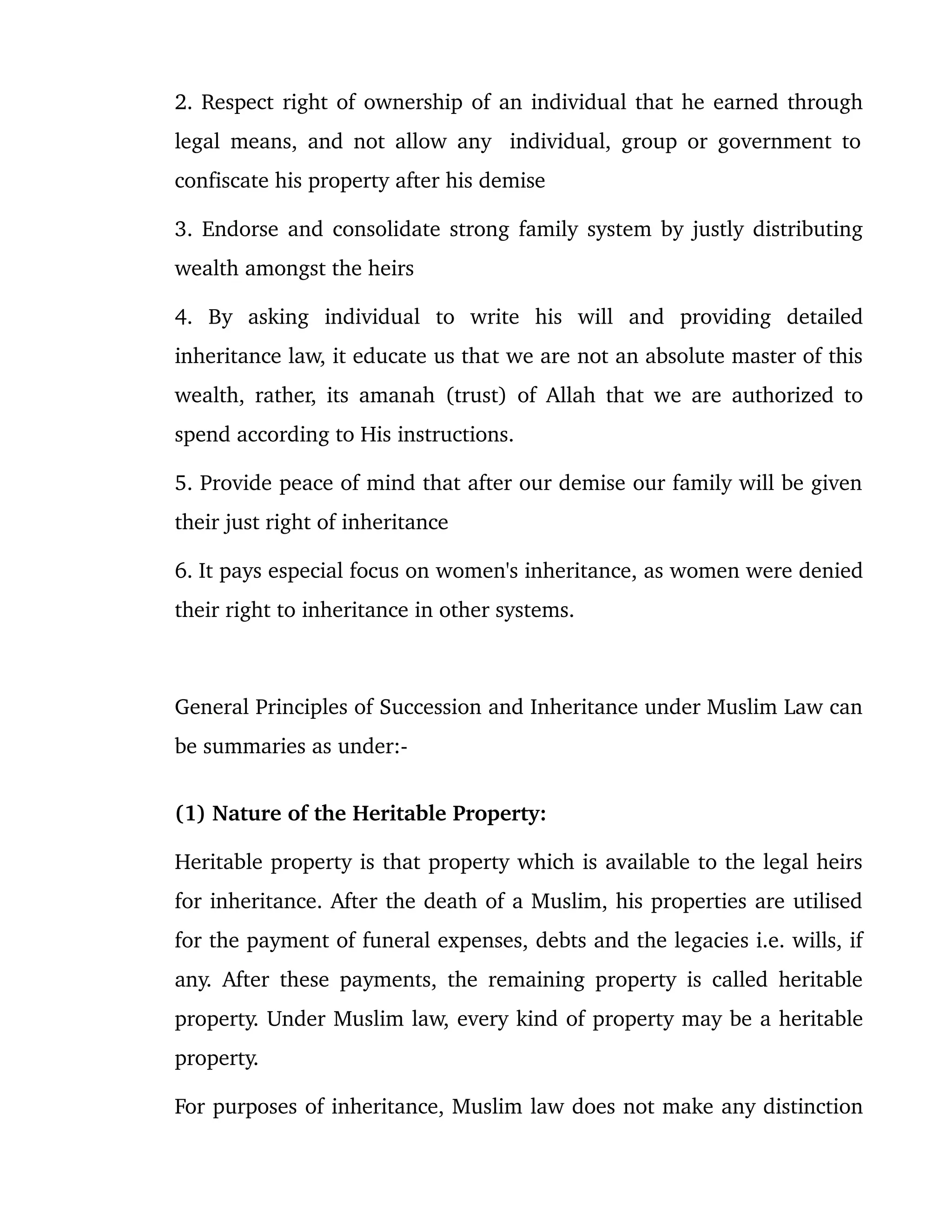 General principles of inheritance under Muslim law - Rules relating to ...