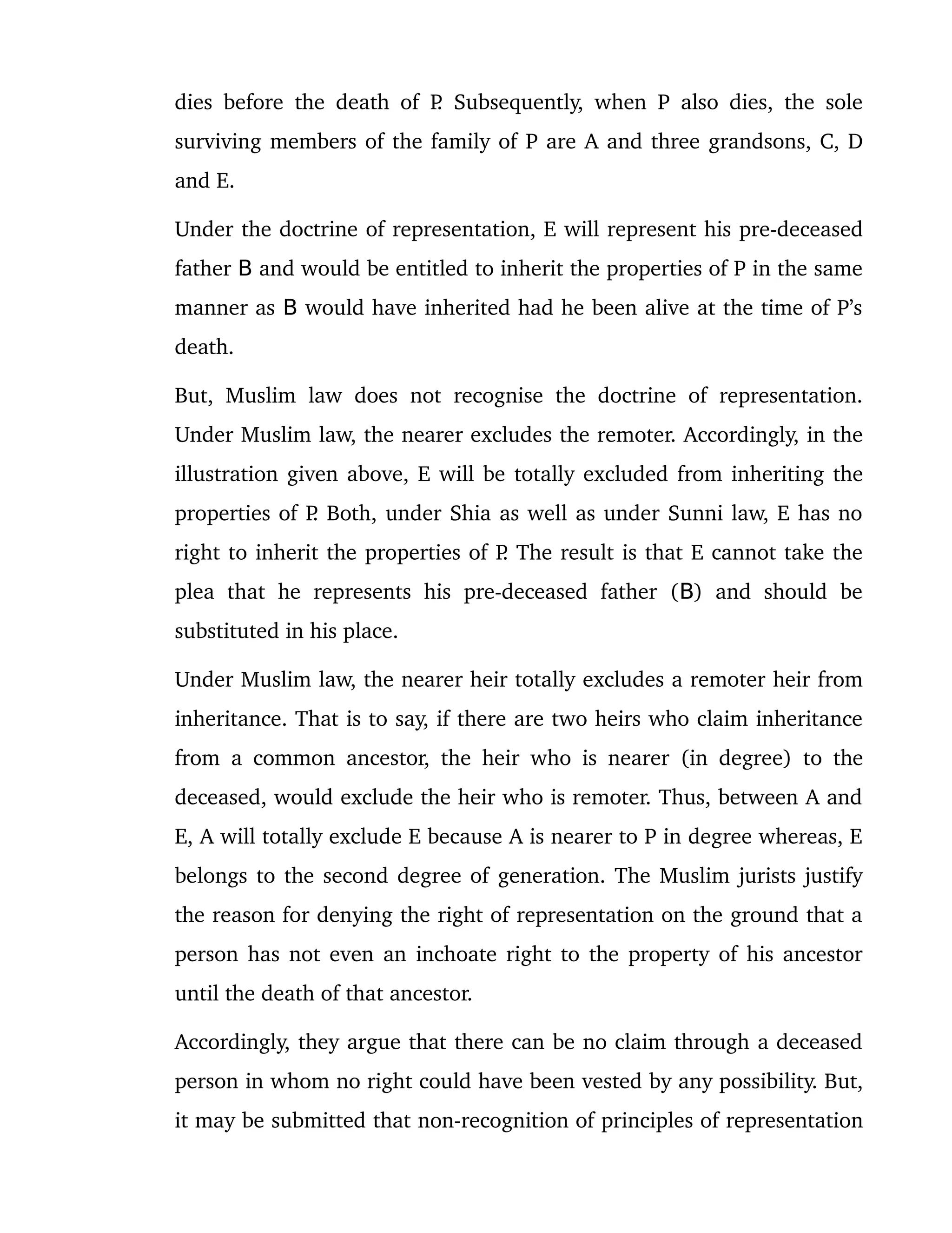 General principles of inheritance under Muslim law - Rules relating to ...