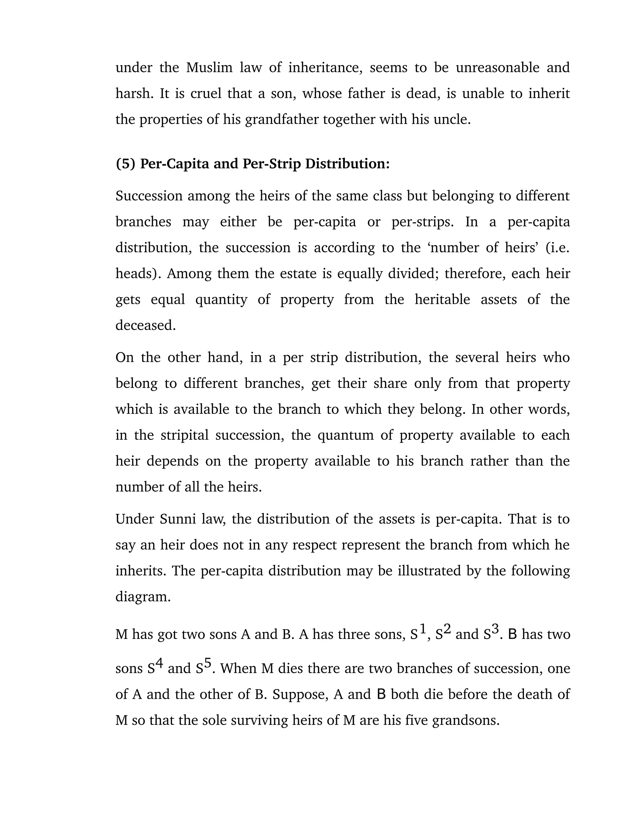 General principles of inheritance under Muslim law - Rules relating to ...