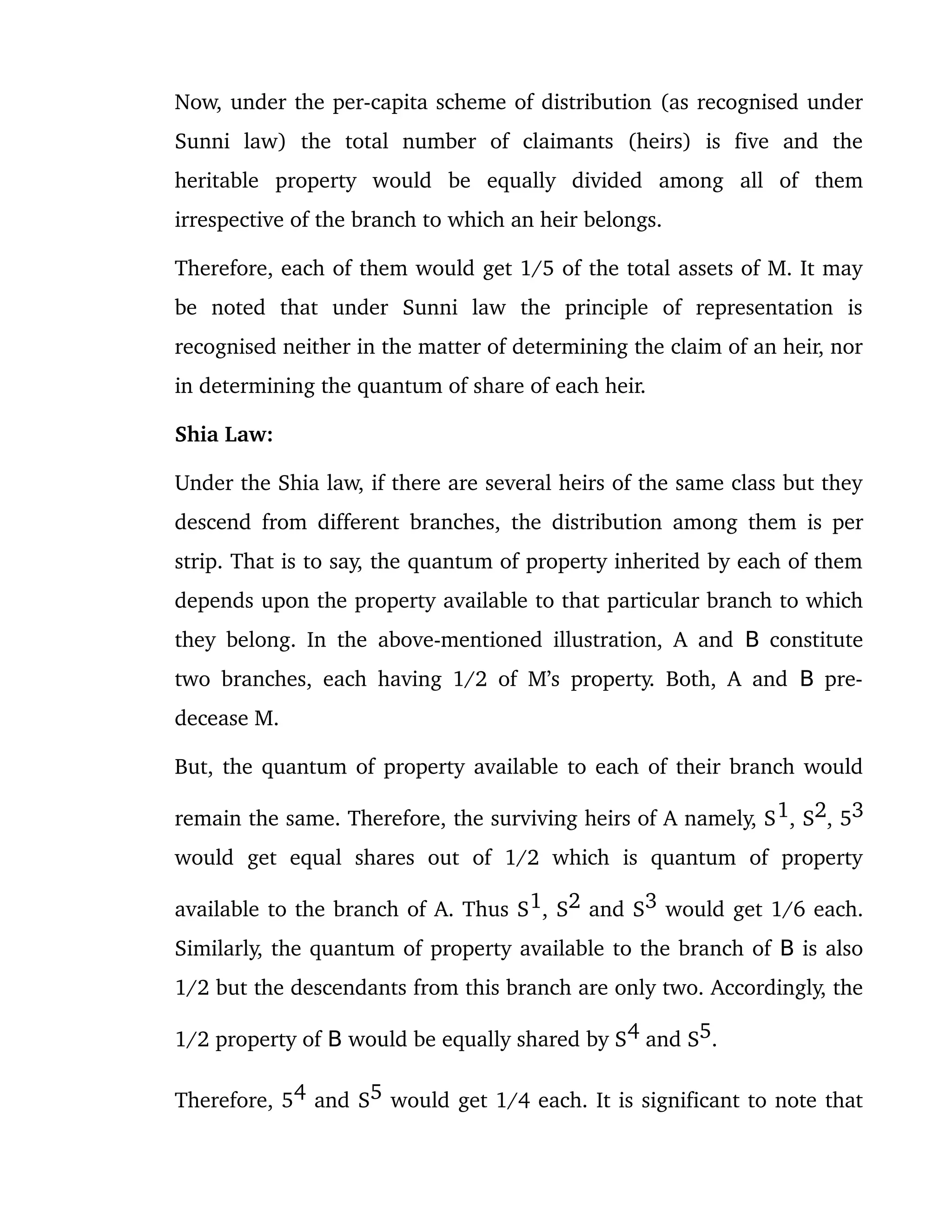 General principles of inheritance under Muslim law - Rules relating to ...