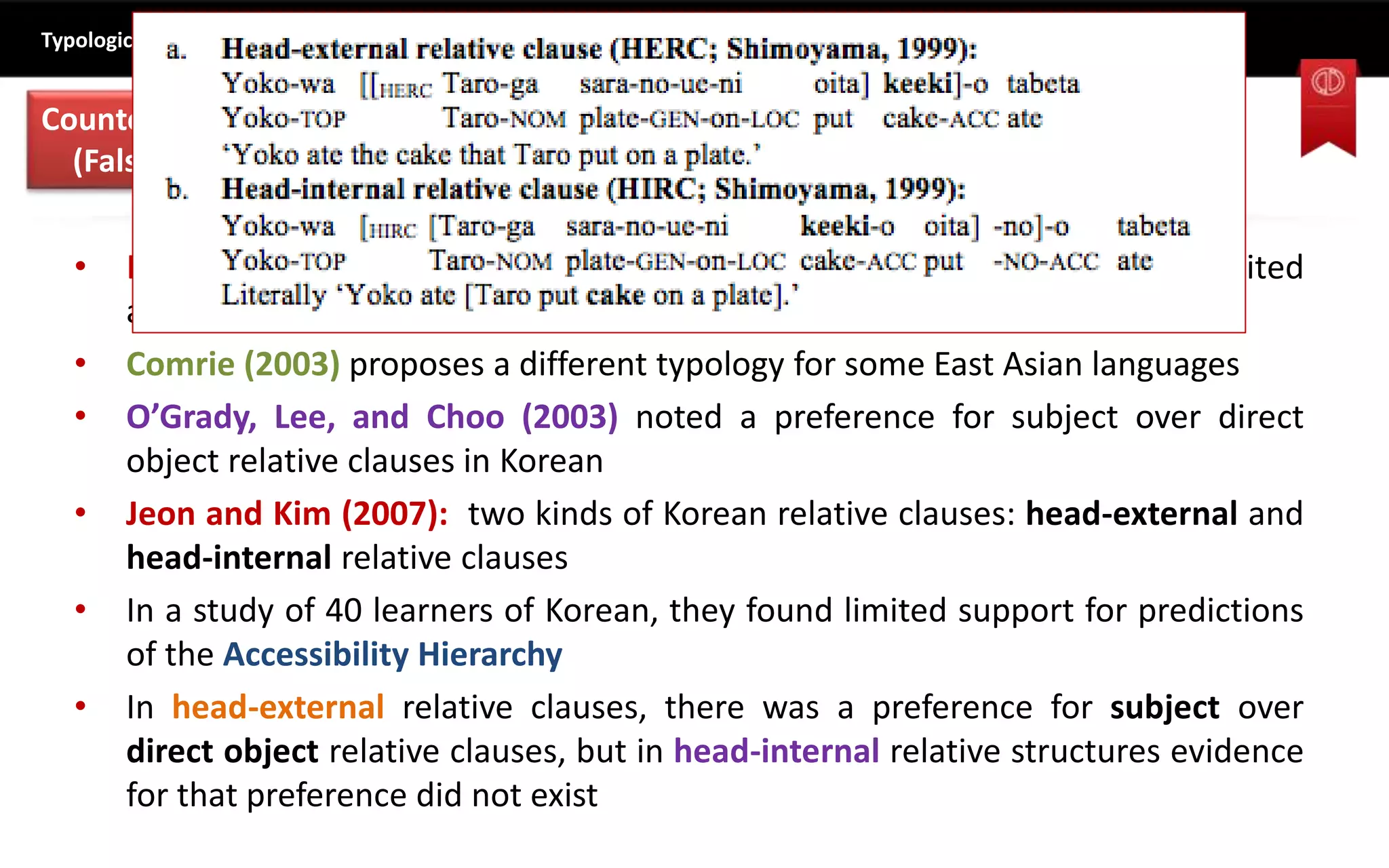 Tpological Universals & SLA (Linguistic Typology) | PPTX