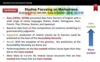 Tpological Universals & SLA (Linguistic Typology) | PPTX