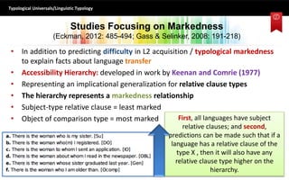 Tpological Universals & SLA (Linguistic Typology) | PPTX