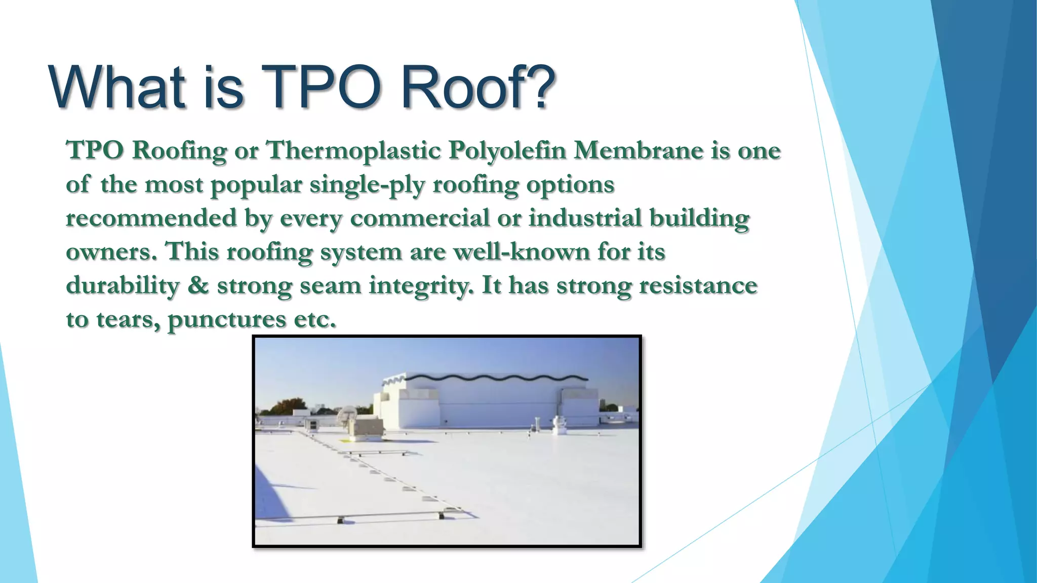 TPO Roof Repair - A Complete Overview | PPTX