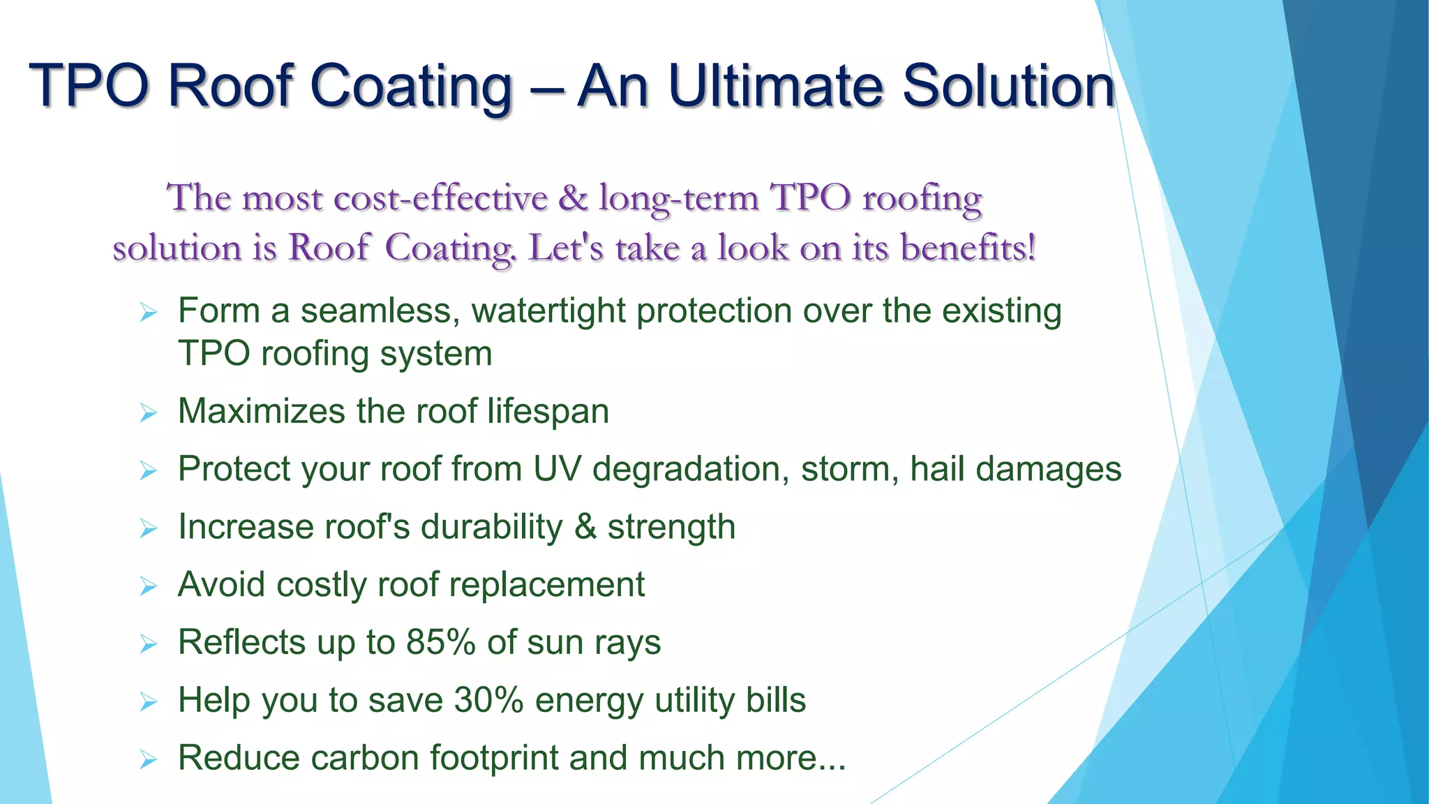 TPO Roof Repair - A Complete Overview | PPTX