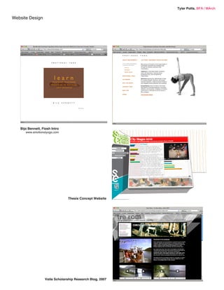 Tyler Potts Portfolio | PDF