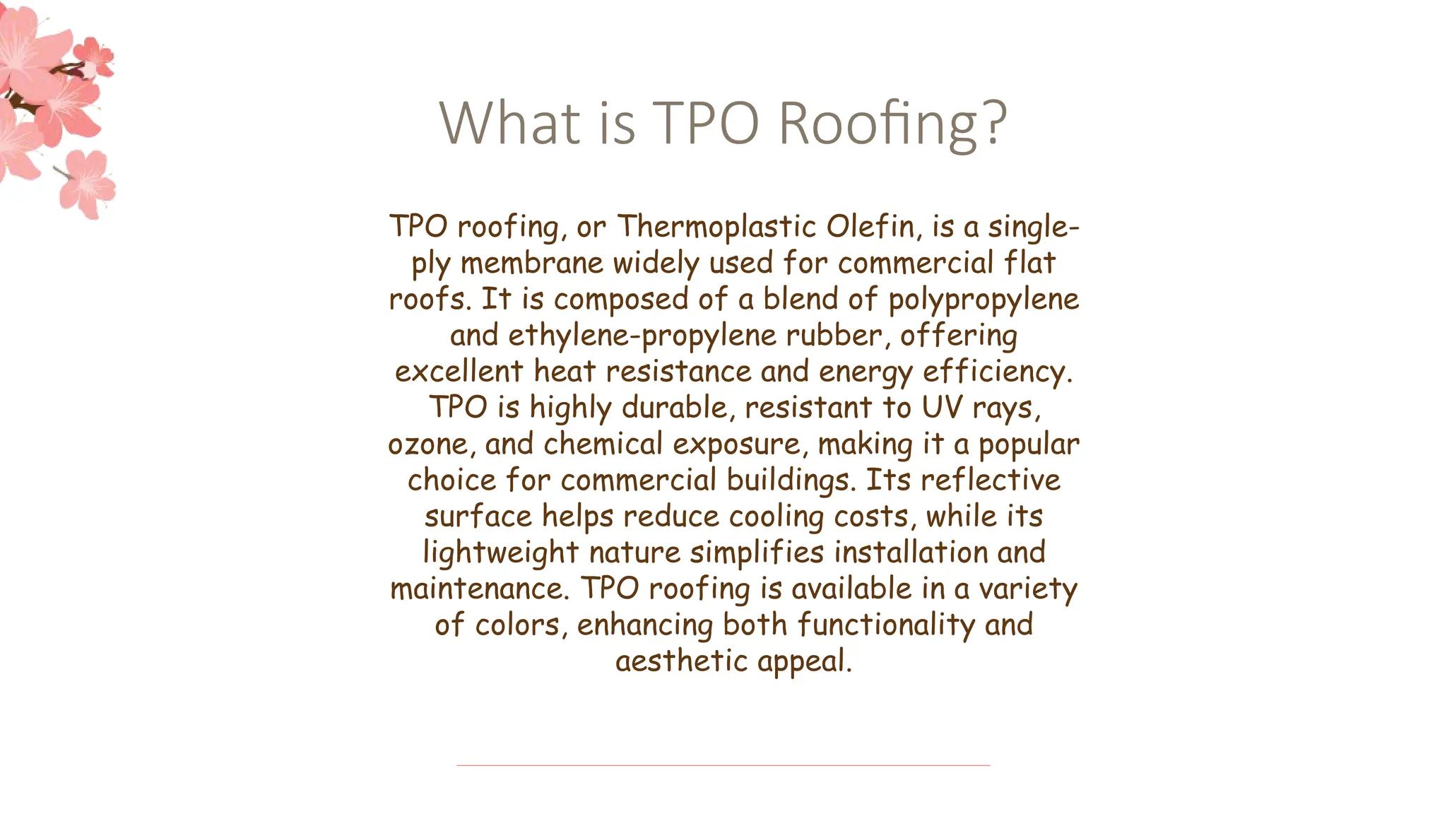 TPO vs Metal Roofing: Making the Right Choice | PPTX