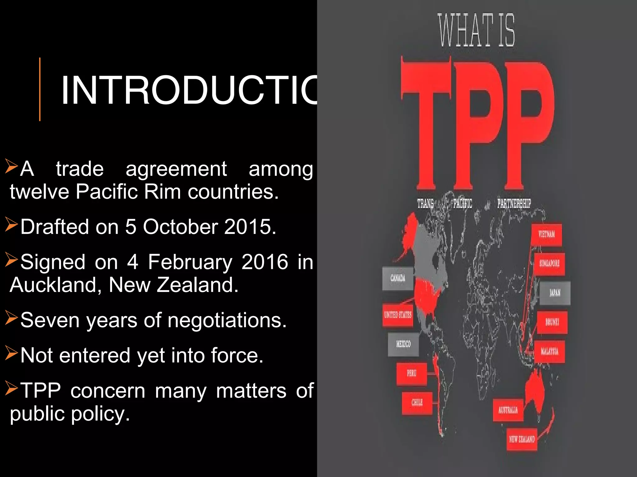 Trans Pacific Partnership (TPP) | PPT