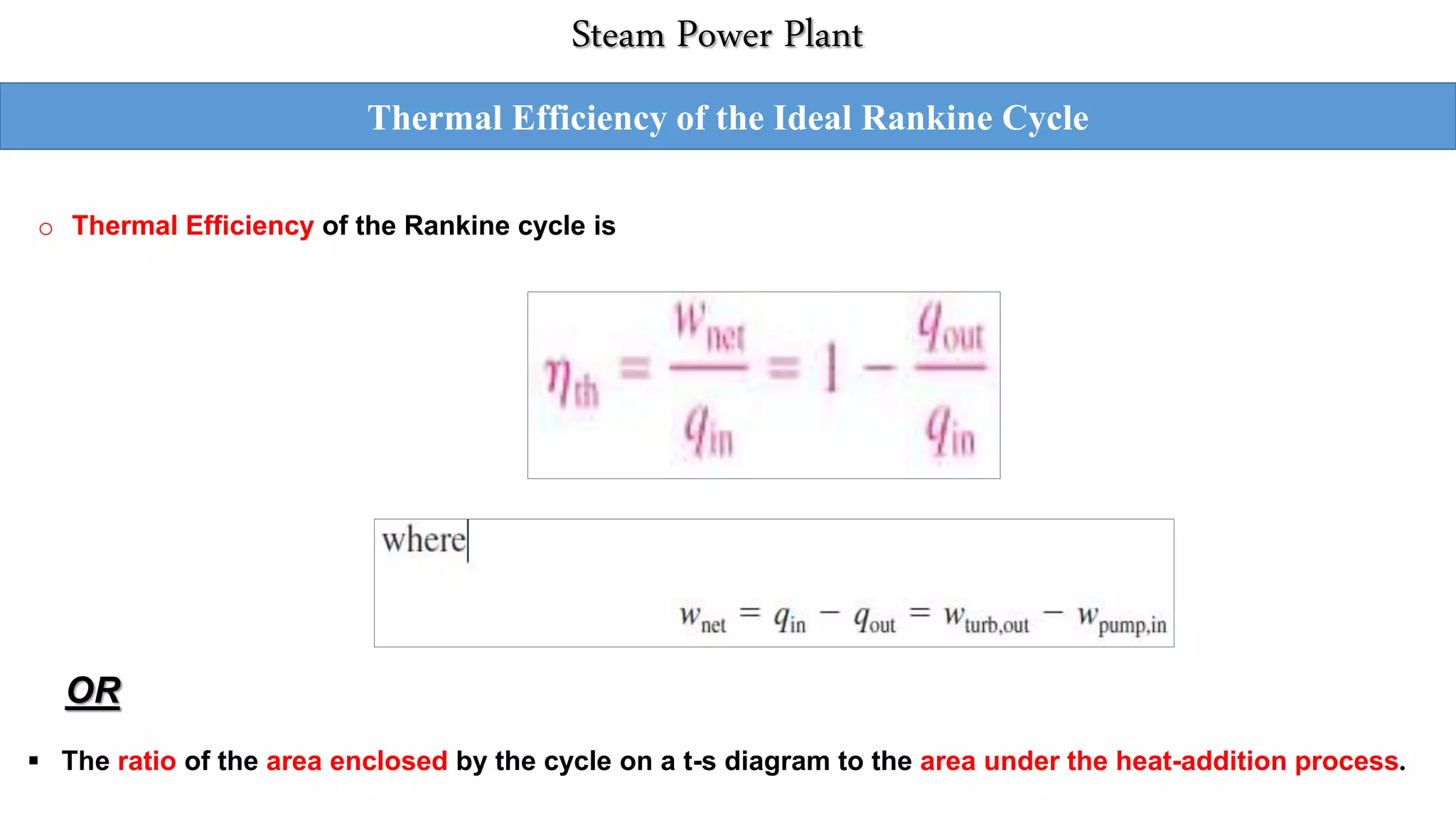 Rankine Cycle & How to increase its efficiency | PPTX