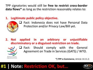 TPP and Digital Rights: Indonesian Perspective Overview | PPT