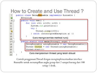 Tugas Pendahuluan Praktikum PBO Modul 8 - Multithread | PPTX