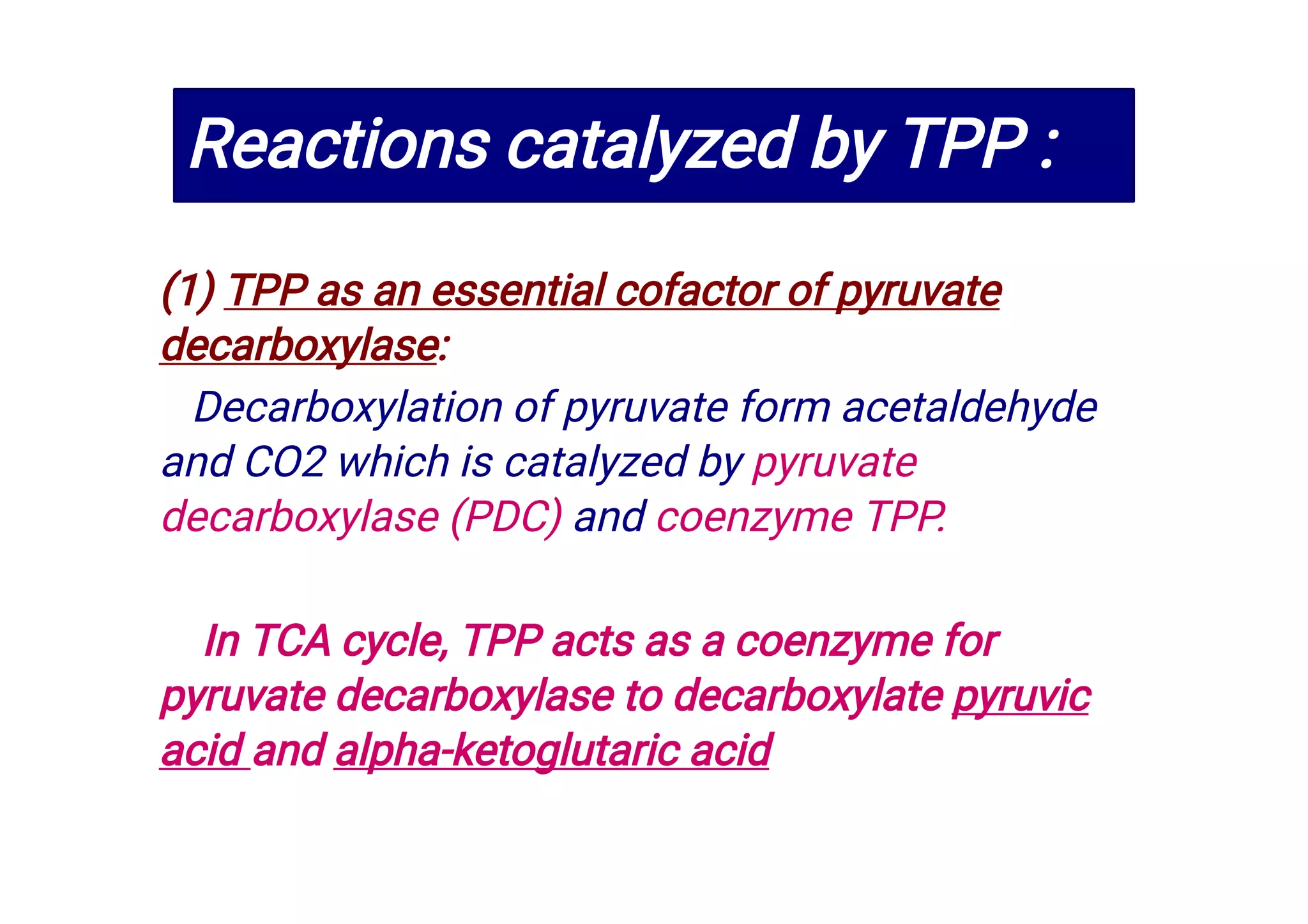 Tpp (coenzyme chemistry) | PDF