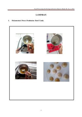 Laporan Praktikum TPP Materi 3 Hard Candy - UNPAS | DOCX