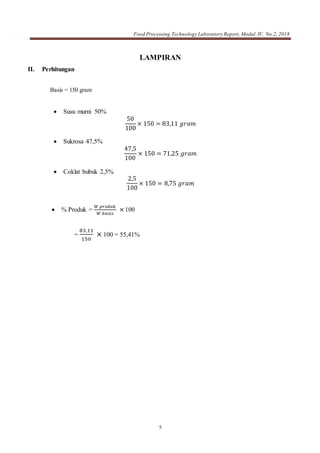 Laporan Praktikum TPP Materi 4 Ko-Kristalisasi Susu - UNPAS | PDF