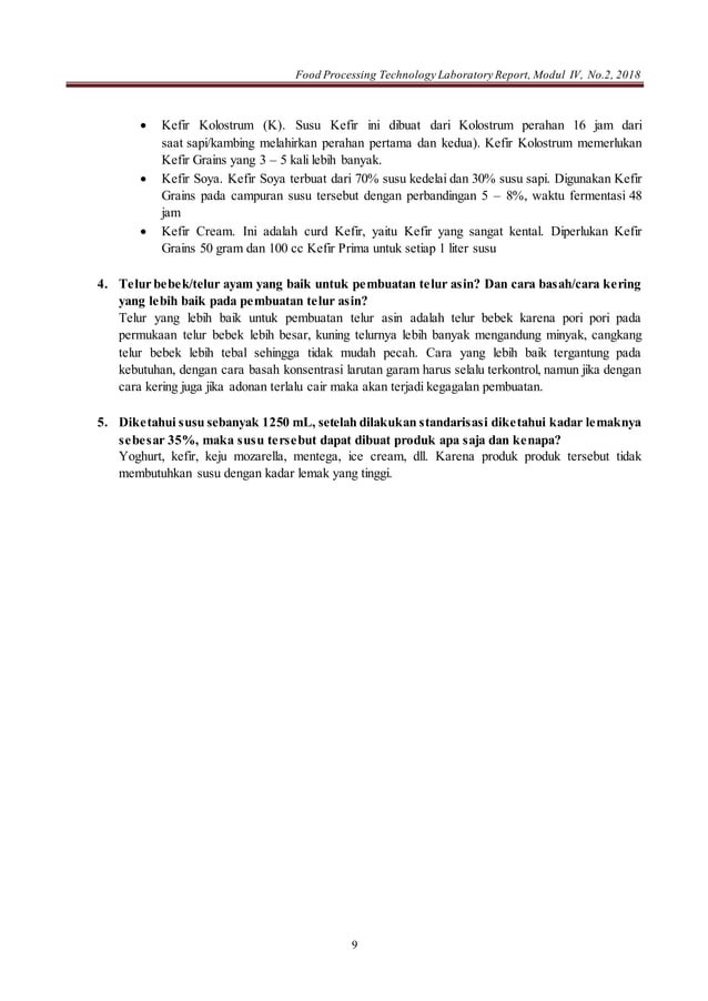 Laporan Praktikum TPP Materi 4 Ko-Kristalisasi Susu - UNPAS | PDF