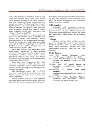 Laporan Praktikum TPP Materi 4 Mayonaise - UNPAS | DOCX