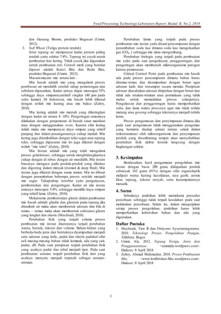 Laporan Praktikum TPP Materi 2 Mie Instan - UNPAS | DOCX