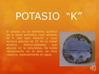 Potasio Elemento