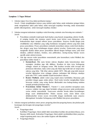 Laporan Praktikum TPP Materi 1 Penepungan - UNPAS | DOCX