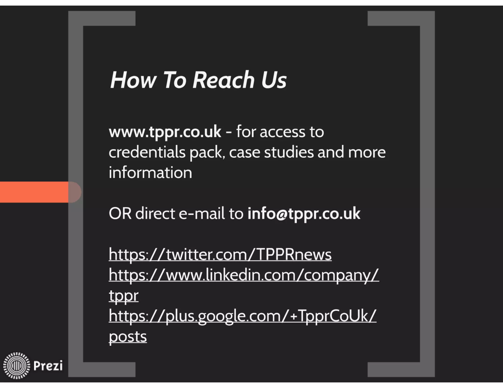 TPPR - The Basic Presentation | PPT