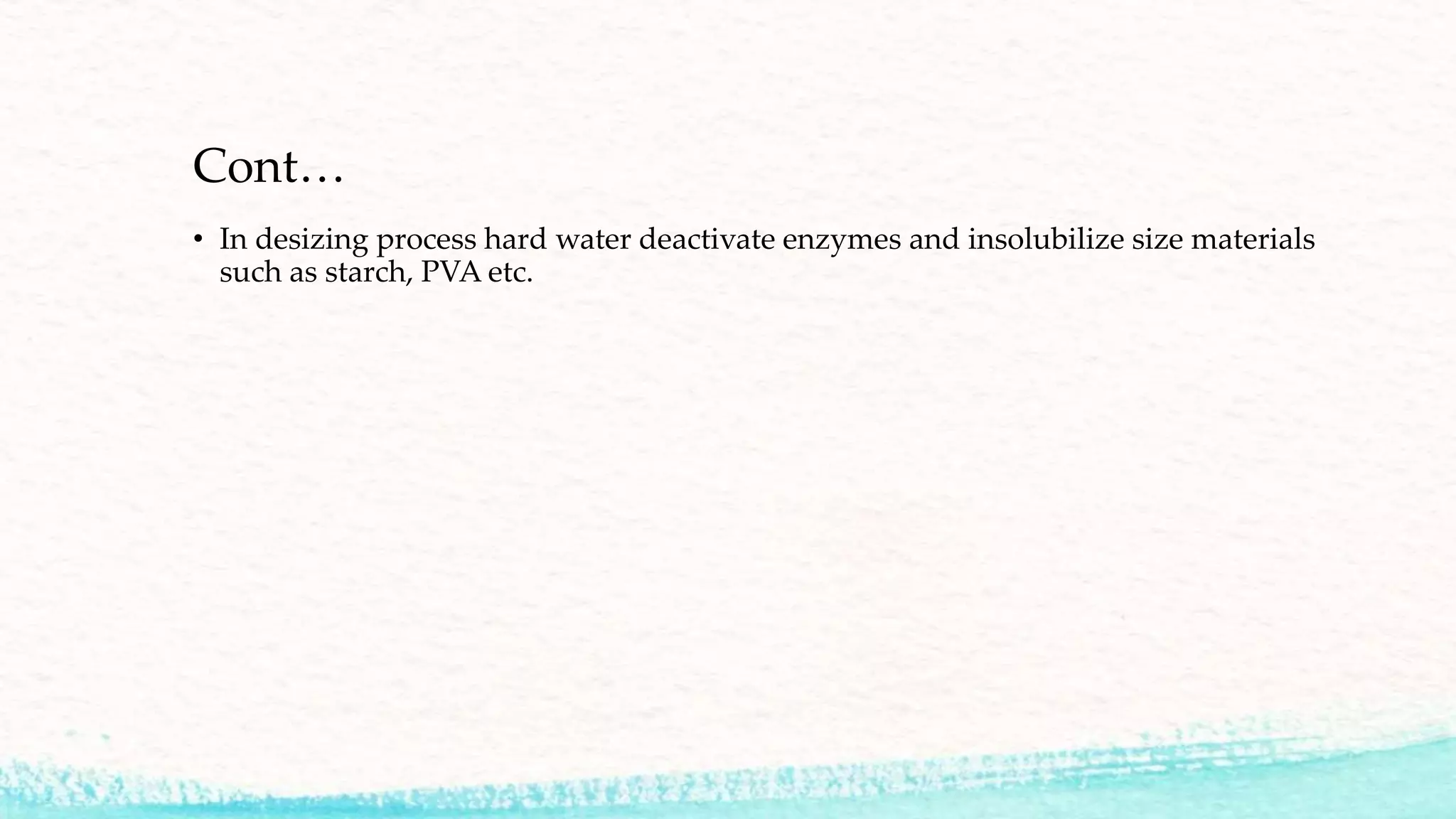 Water parameters for textile indusdtry | PPTX