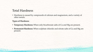 Water parameters for textile indusdtry | PPTX