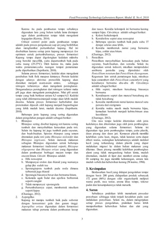 Laporan Praktikum TPP Materi 2 Tempe - UNPAS | PDF