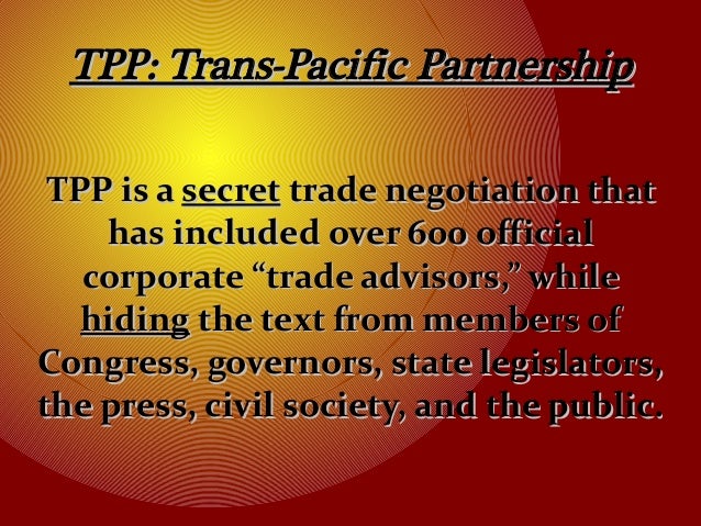 TPP Trade Agreement Exposed