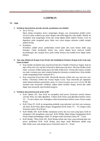 Laporan Praktikum TPP Materi 4 Yoghurt - UNPAS | PDF