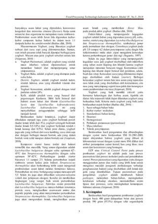 Laporan Praktikum TPP Materi 4 Yoghurt - UNPAS | PDF