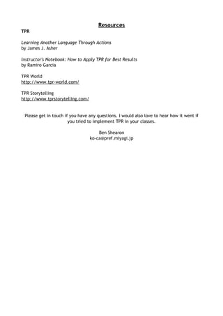 Tpr | PDF