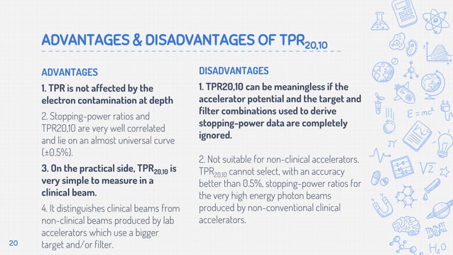 TISSUE PHANTOM RATIO - THE PHOTON BEAM QUALITY INDEX | PPTX | Physics | Science