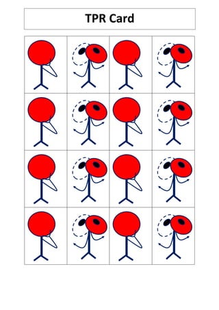 TPR card กิจกรรมสอนคำศัพท์วิทยาศาสตร์ | PDF