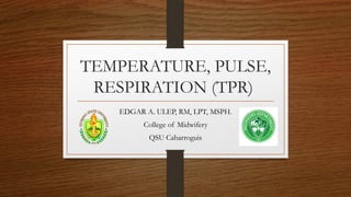 Temperature, Pulse, & Respiration CHART.pptx