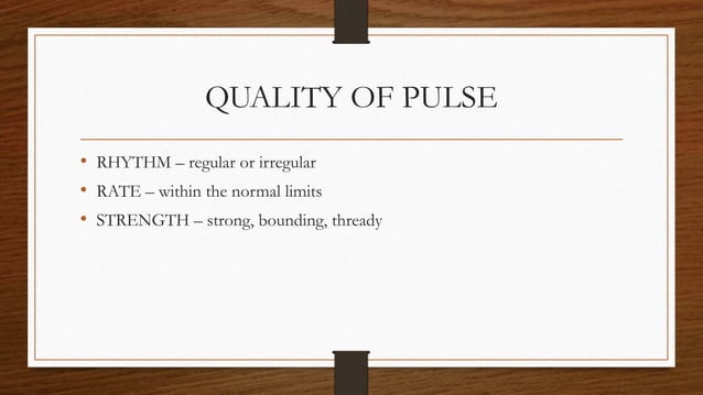 Temperature, Pulse, & Respiration CHART.pptx | Heart and Cardiovascular ...