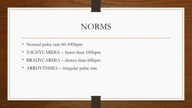 Temperature, Pulse, & Respiration CHART.pptx | Heart and Cardiovascular ...