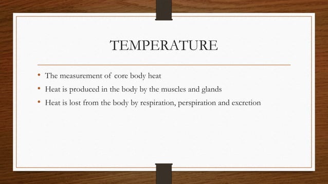 Temperature, Pulse, & Respiration CHART.pptx | Heart and Cardiovascular ...