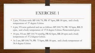 Temperature, Pulse, & Respiration CHART.pptx | Heart and Cardiovascular ...