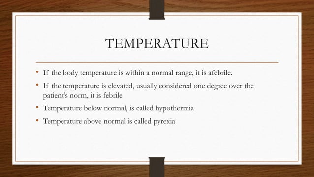Temperature, Pulse, & Respiration CHART.pptx | Heart and Cardiovascular Diseases | Diseases and ...