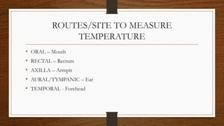 Temperature, Pulse, & Respiration CHART.pptx | Heart and Cardiovascular ...