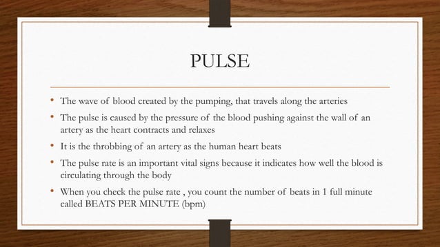 Temperature, Pulse, & Respiration CHART.pptx | Heart and Cardiovascular Diseases | Diseases and ...