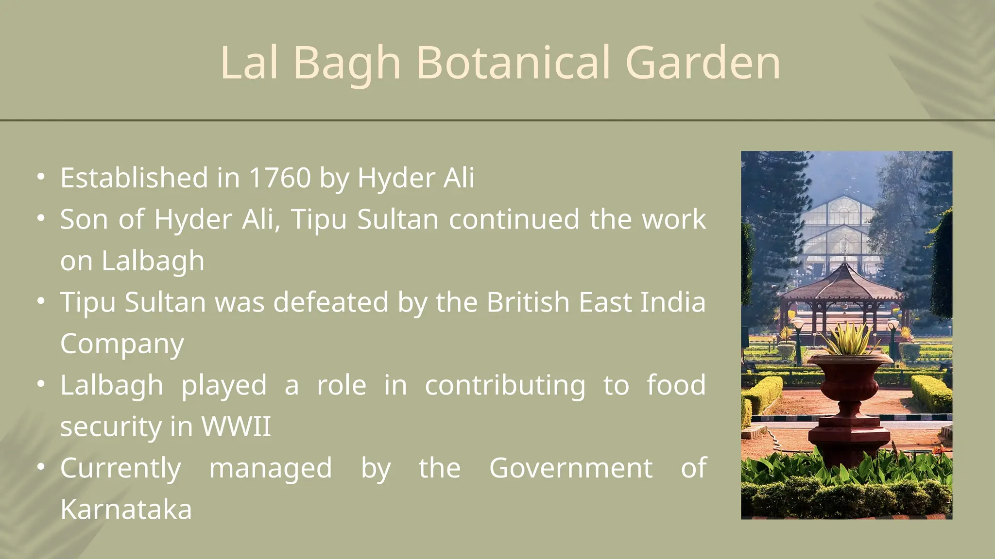 Butler's Model Analysis on Lal Bagh Botanical Garden, Bengaluru | PPTX