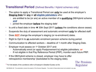 Auto Enrolment Slides from The Pensions Regulator | PPT