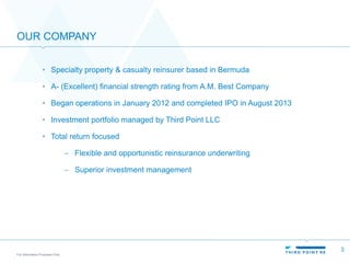 Third Point Reinsurance Ltd. Investor Presentation | PPT