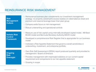 Third Point Reinsurance Ltd. Investor Presentation | PPT