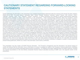 Third Point Reinsurance Ltd. Investor Presentation | PDF | Business ...