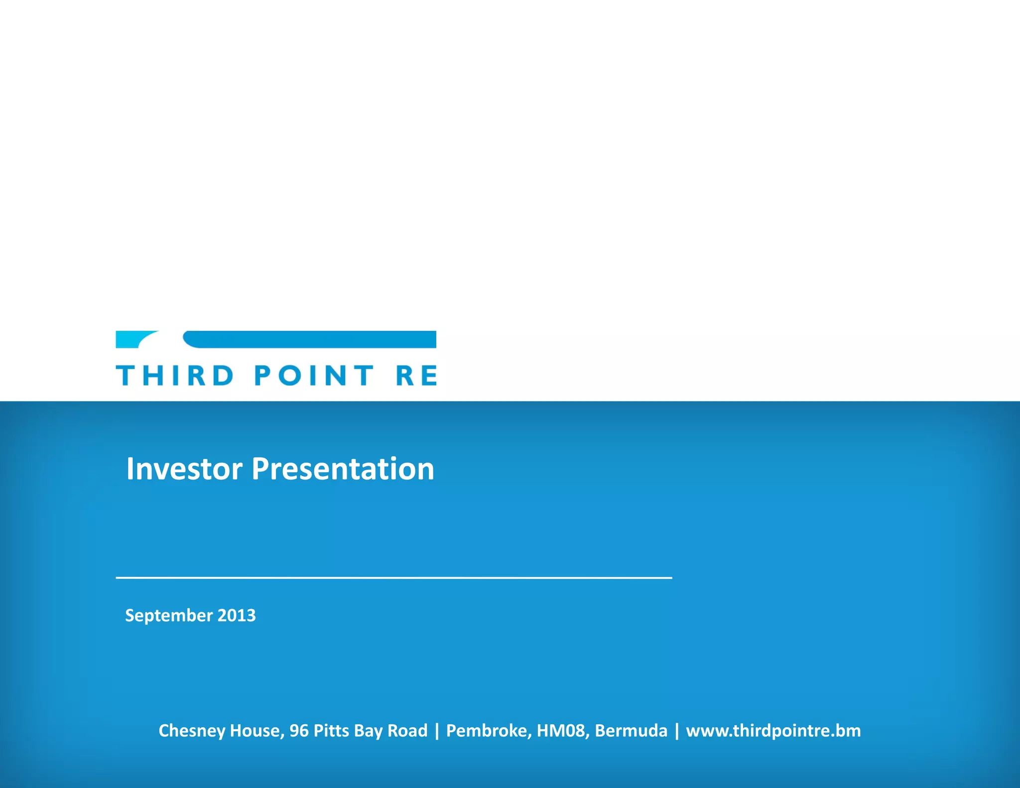 Third Point September Presentation | PDF | Stocks and Bonds | Personal ...