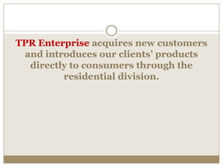 Tpr enterprise route to market | PPSX